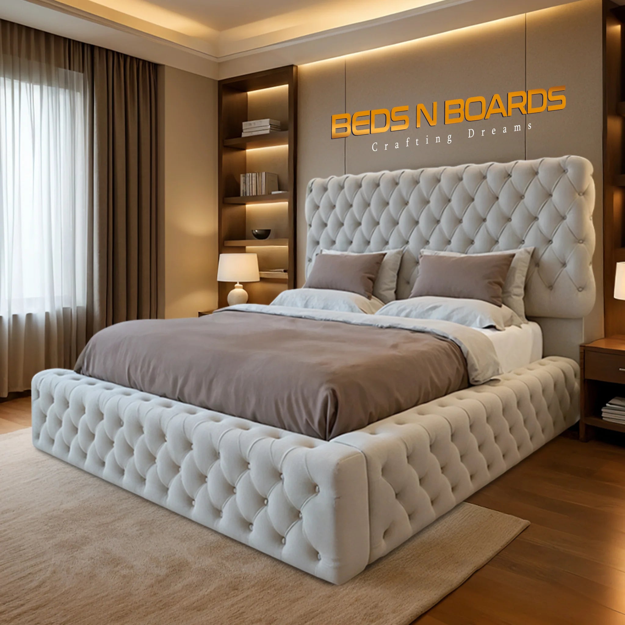 Regent Ambassador Luxury Bed Frame with Optional Ottoman Storage ...